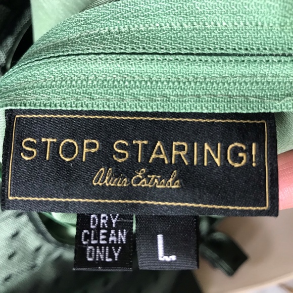 Stop Staring | Dresses | Stop Staring Green Cocktail Swing Dress Nwt ...